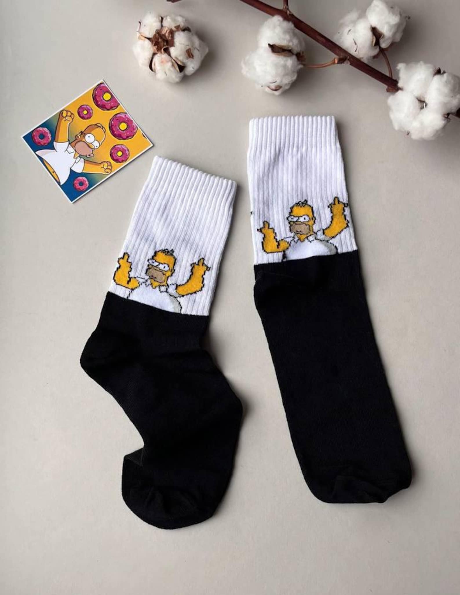 The Simpsons Gift Set: Homer Mug & Socks - Fun Cartoon Fan Gift - Etsy