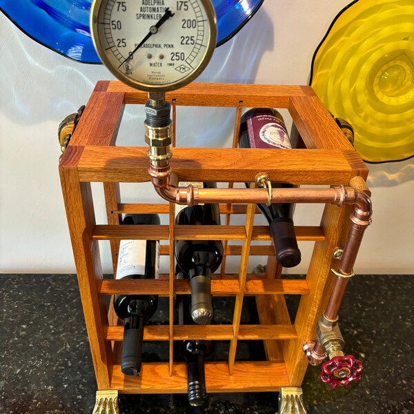 Steampunk Wine Rack - Etsy