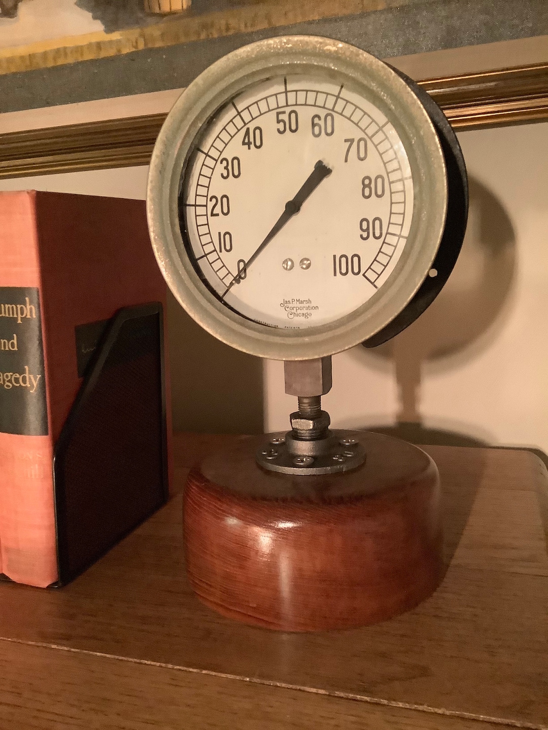 Antique Pressure Gauge - Etsy