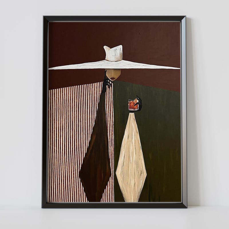 Modernist Woman With Hat - Etsy