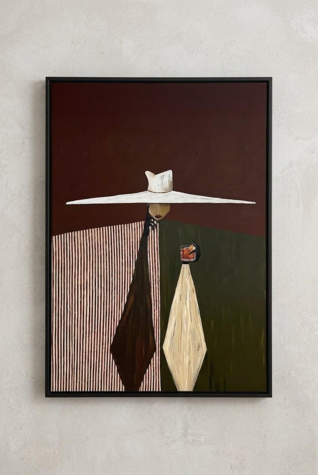 Modernist Woman Portrait Art Print, Abstract Surrealist Giclée Wall ...