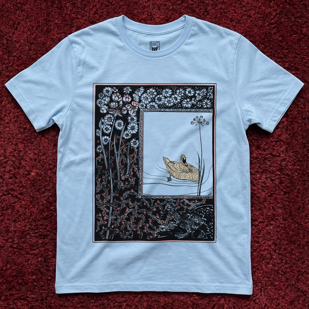 The Ugly Duckling and Swan T-shirt (theo Van Hoytema, Lithograph, 1893 ...
