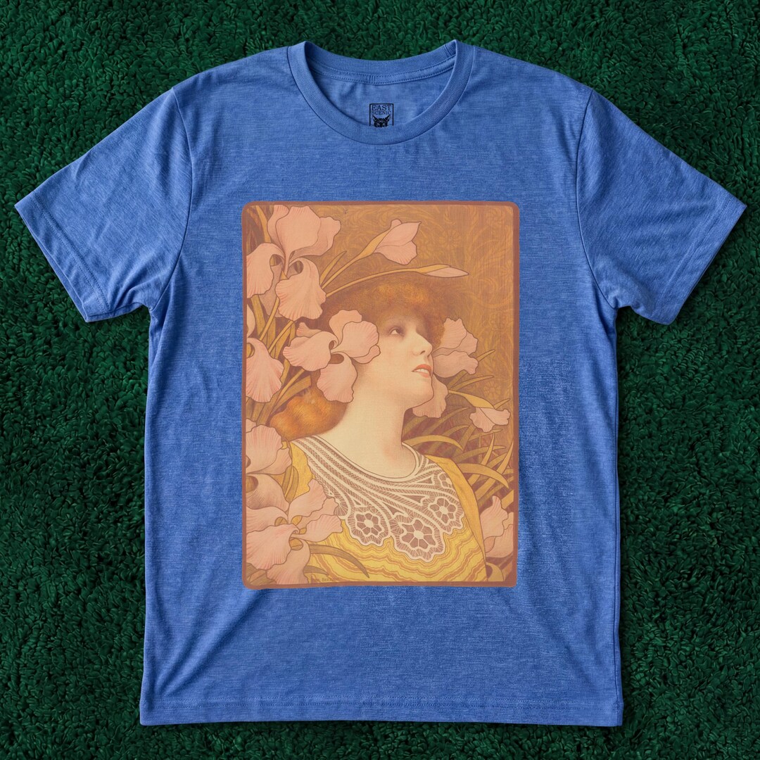 Sarah Bernhardt as Melisande T-shirt (paul Berthon, Lithograph, 1901 ...