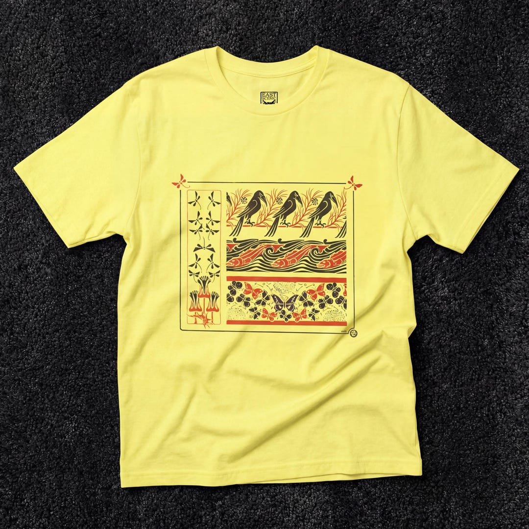 Birds, Fish, Butterflies, and Dragonflies T-shirt (maurice Pillard ...