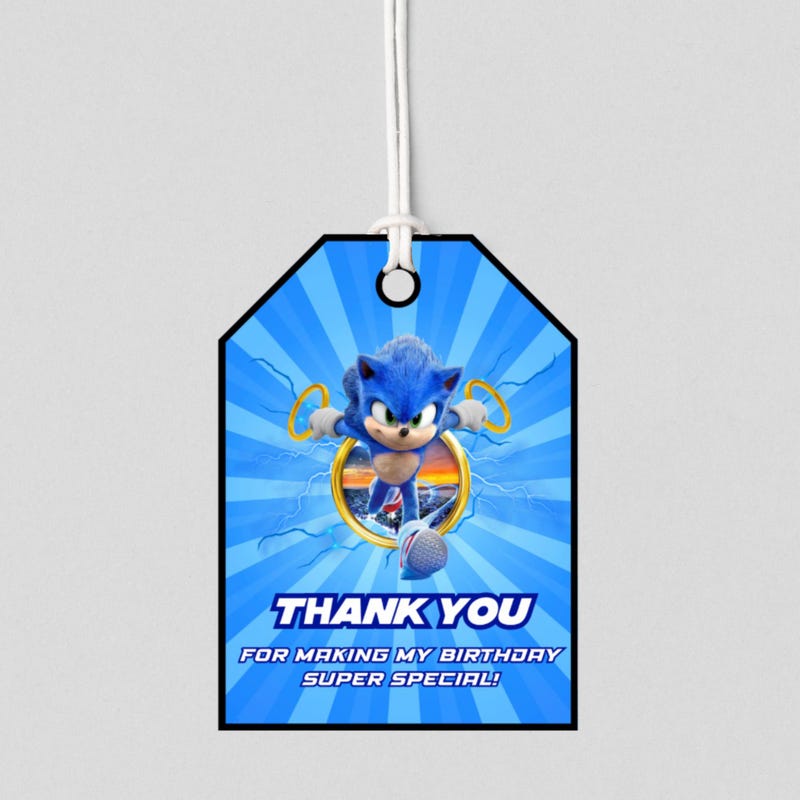 Sonic Party Favors - Etsy