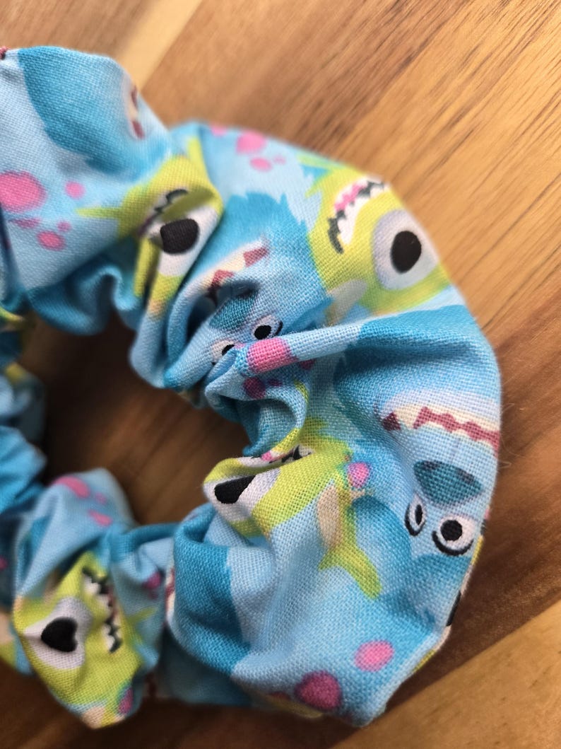 Mike & Sully Scrunchie - Monsters/boo/top Knot/cotton Scrunchies - Etsy