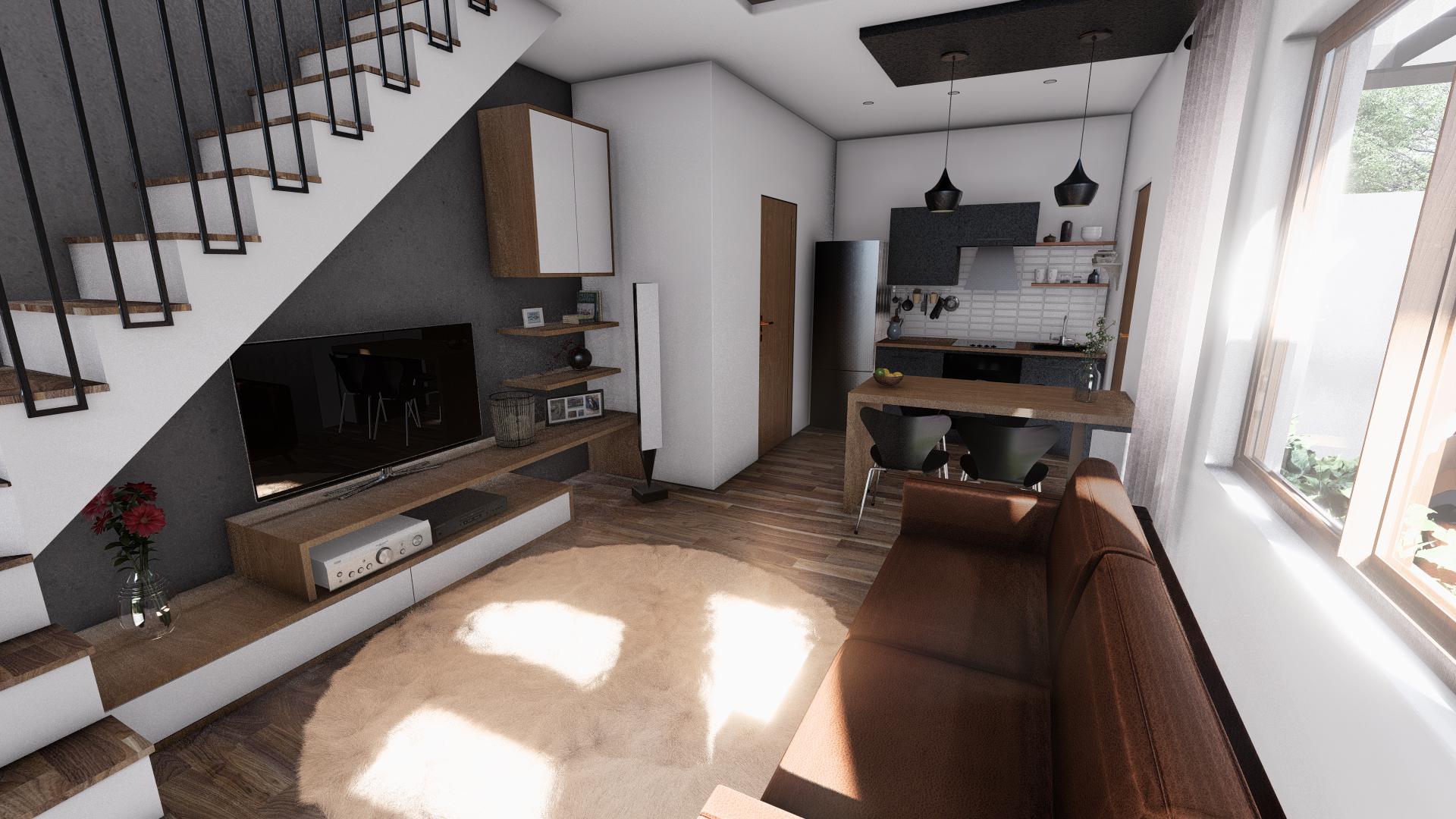 Two-story Small House Design: 2 Bedroom Floor Plan (digital Download ...