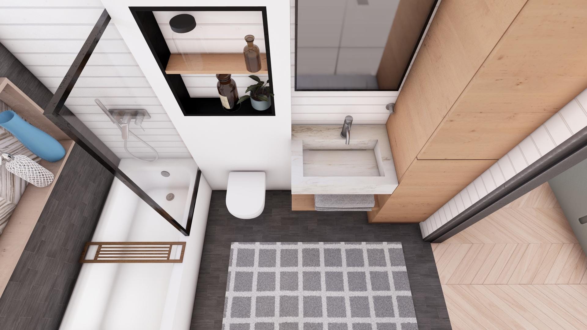 Tiny Home | (5x10 Meters) Tiny House FLOORPLAN | 1 Bedroom House Tour ...