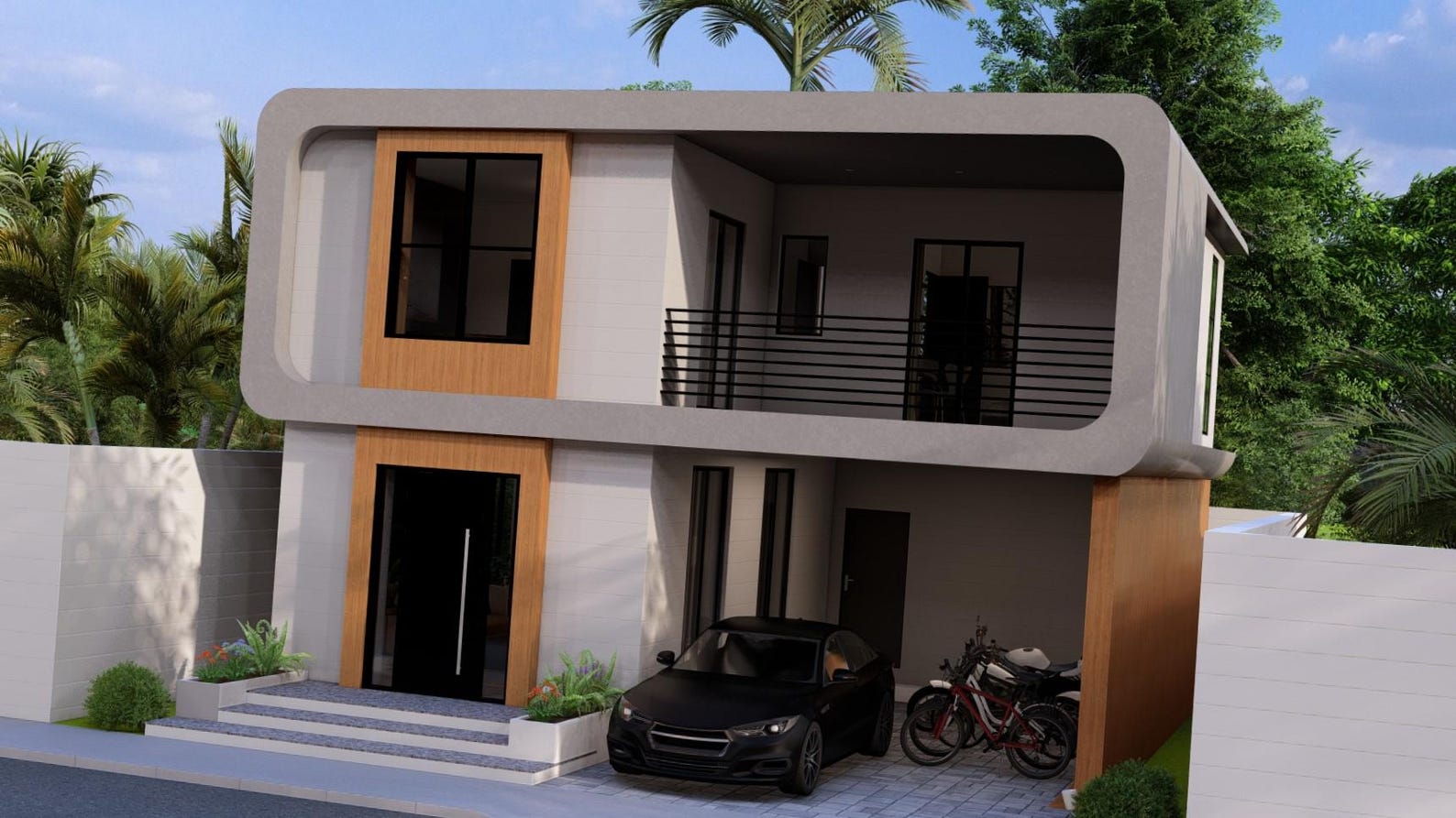 Very Original House | FLOORPLAN of a (9x9 Meters) House Design Idea | 3 ...