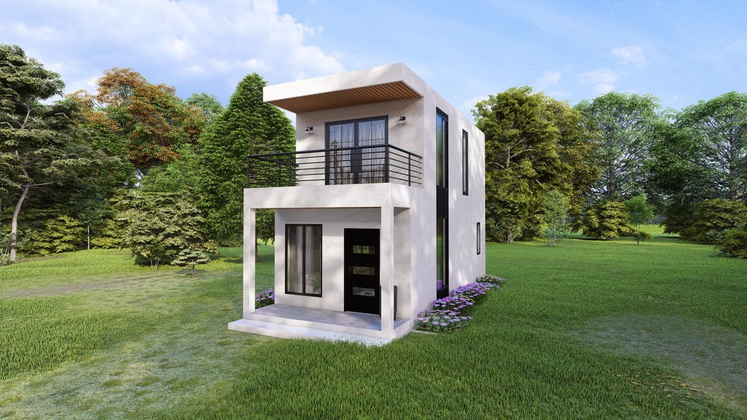 Tiny House Design | (4x8 Meters) | 1 Bedroom House Tour (digital ...