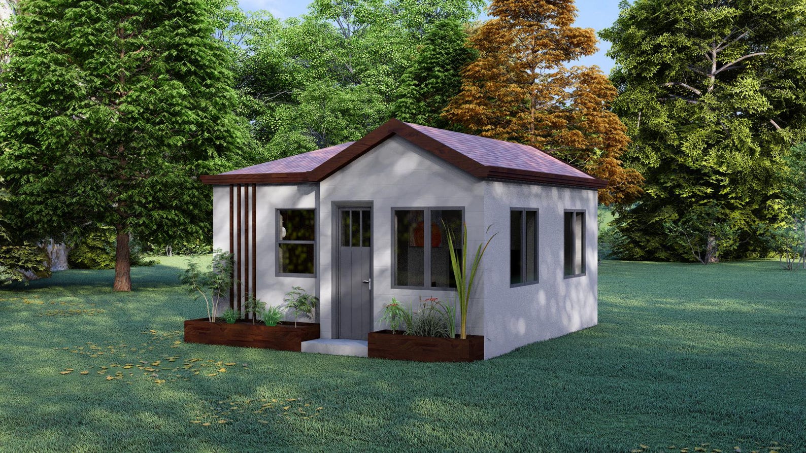 Small Tiny House Design: 5x5 Meter, 1 Bedroom (digital Product) - Etsy