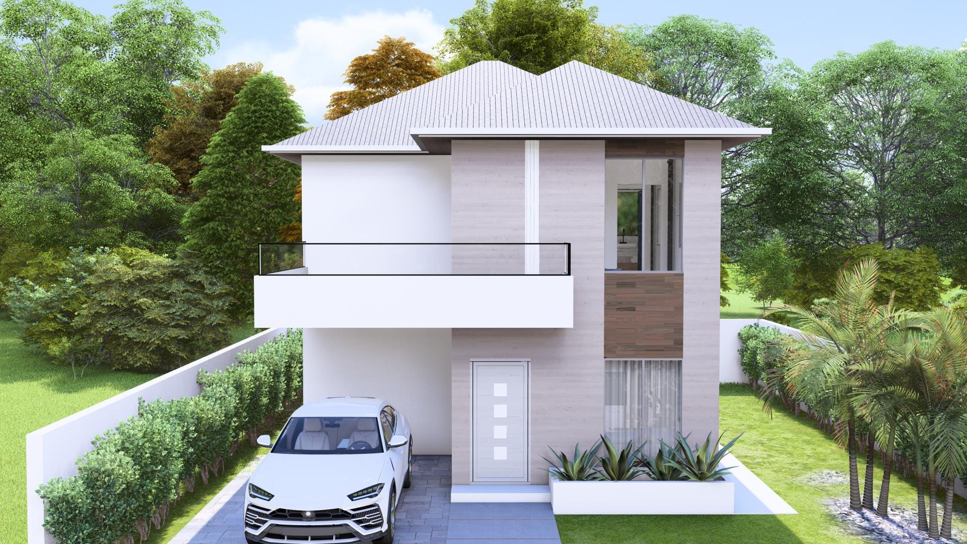 Modern Small House Floor Plan: 4 Bedroom, 2 Story (digital Download) - Etsy