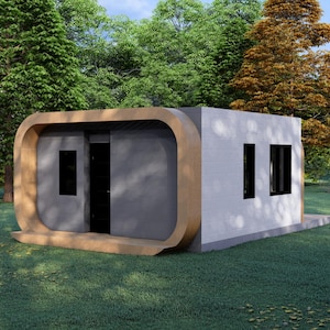 Modern Tiny House Design (5x5 Meters) - 1 Bedroom House Plans (digital ...