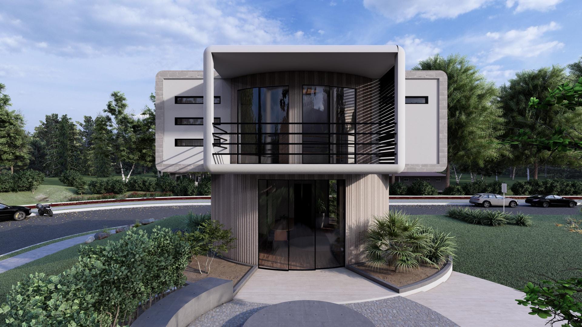 FLOORPLAN and ELEVATION of (9x9 Meters) Modern House Design | 2 ...