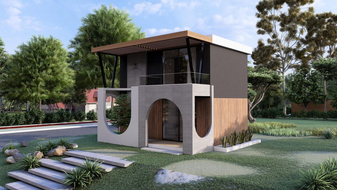 Small House (4x7 Meters) | Two Storey Tiny House Design | 2 Bedrooms ...