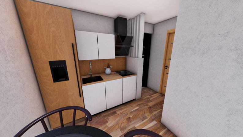 Modern Tiny House Design (5x5 Meters) - 1 Bedroom House Plans (digital ...