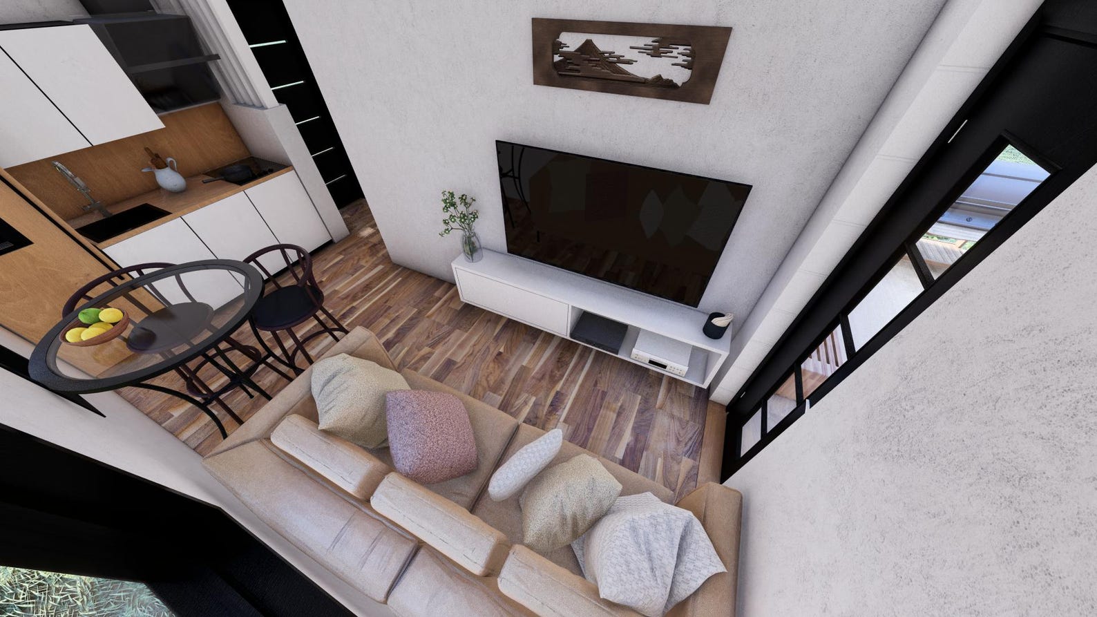Modern Tiny House Design (5x5 Meters) - 1 Bedroom House Plans (digital ...