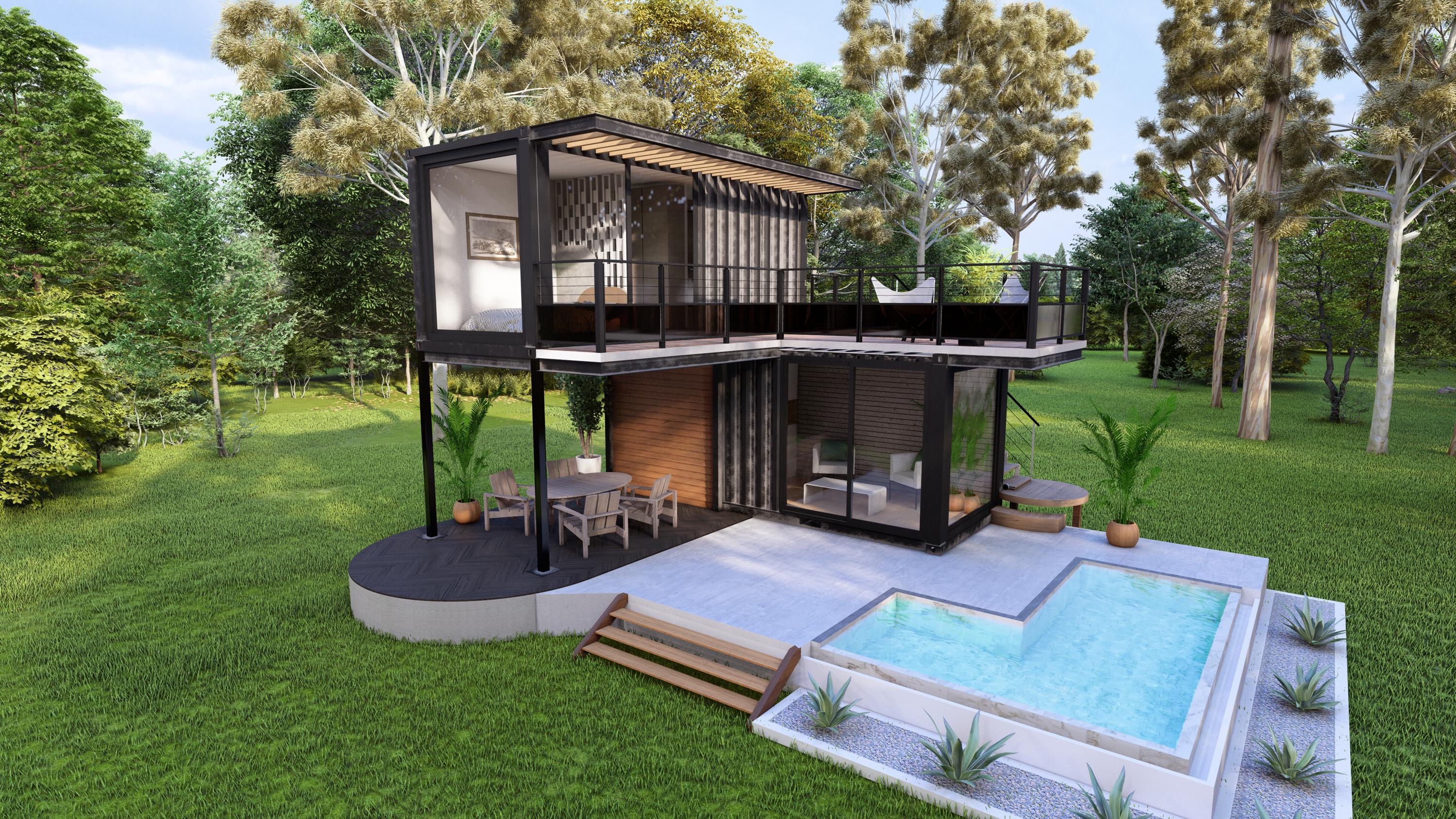 Shipping Container (6x7 Meters) | House Design | 1 Bedroom Tinyhouse ...