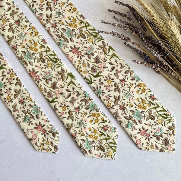 Floral Wildflower Wedding Ties - Etsy