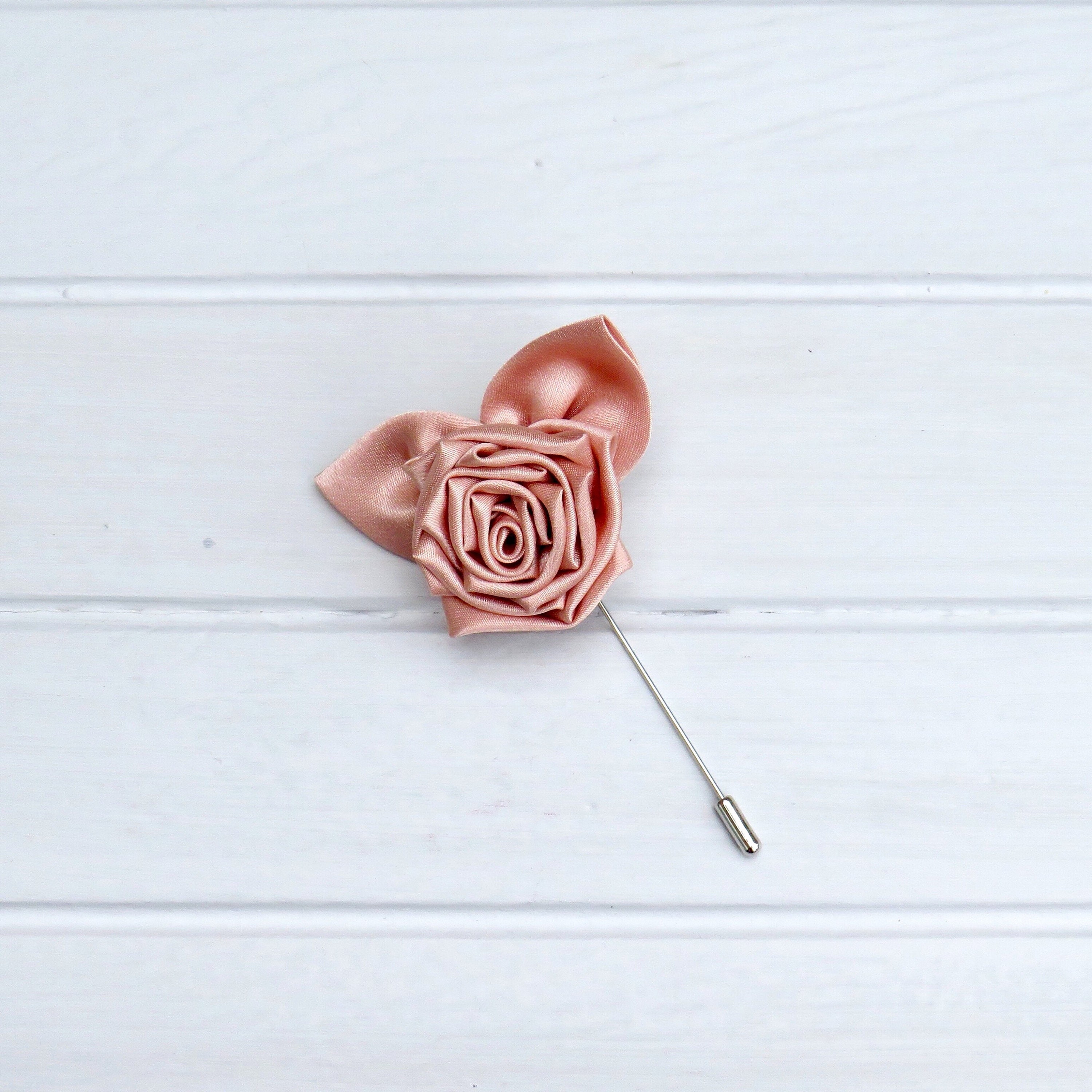 Rose Gold Lapel Pin Rose Gold Flower Wedding Pin Rose Gold - Etsy UK
