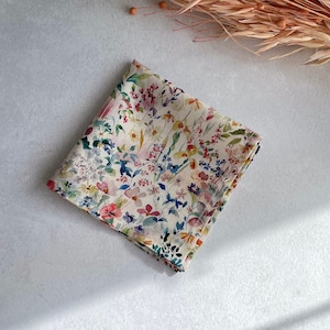 Wildflower Tie Watercolour Floral Neck Tie for Spring Wedding Wild ...