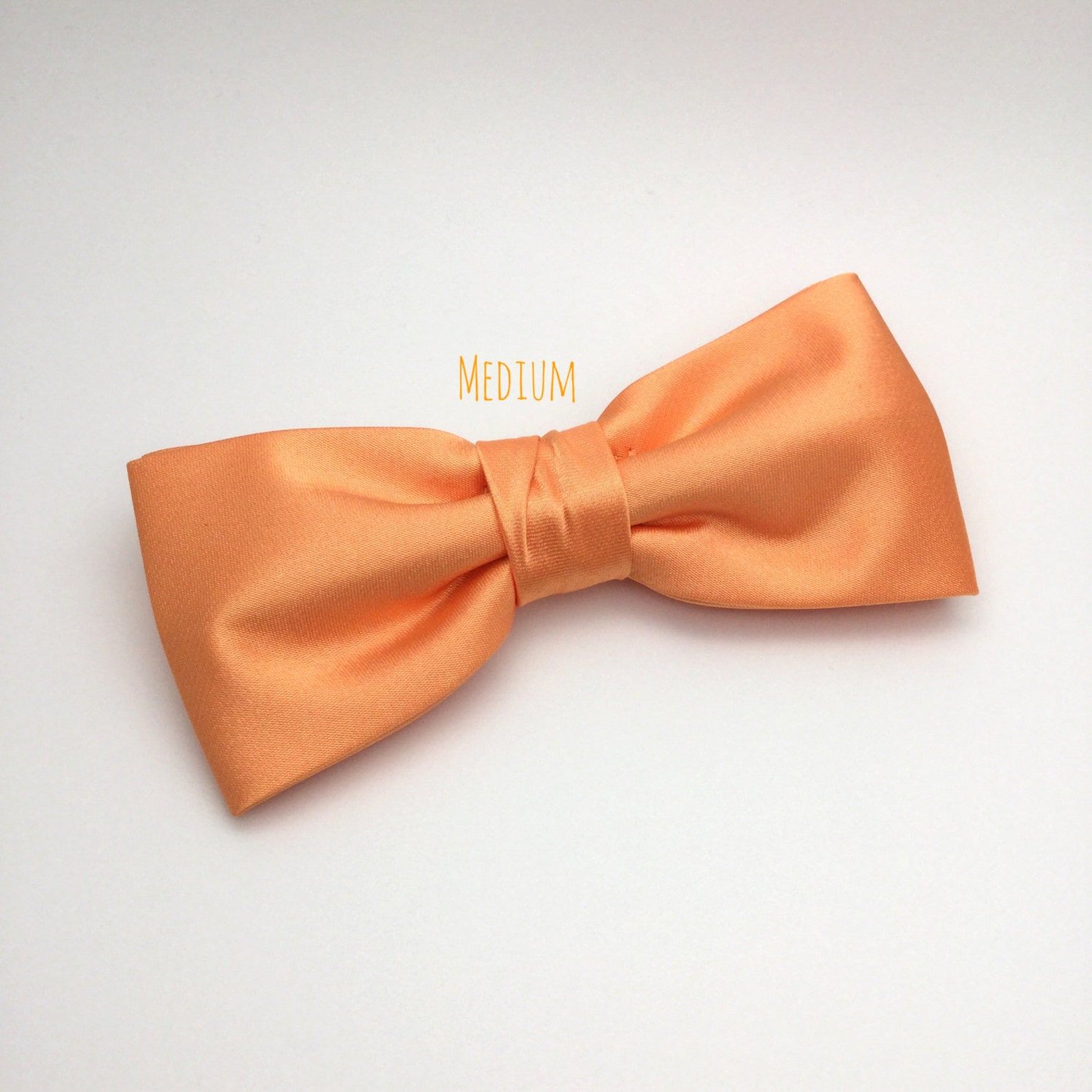 Men Bow Tie Mango Tango Orange Bow Tie Satin Plain Solid - Etsy UK