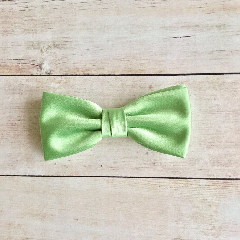 Greenery Bow Tie Plain Green Bow Tie Bow Tie for Green - Etsy