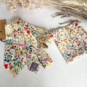 Floral Ties for Wedding Wildflower Necktie Spring & Summer Wedding Neck ...