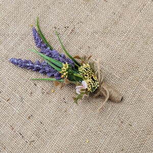 Lavender Buttonhole, Purple Lavender Boutonnières, Lavender Buttonhole ...