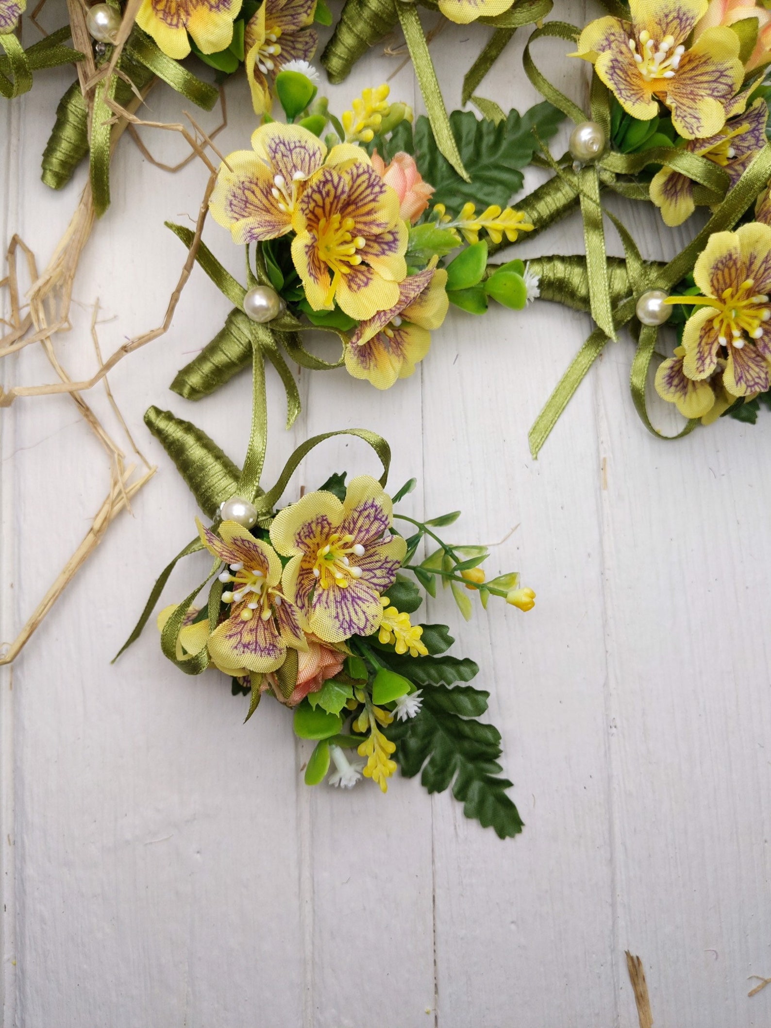 Wild Flower Buttonhole Yellow Hellebores Flower Buttonhole - Etsy