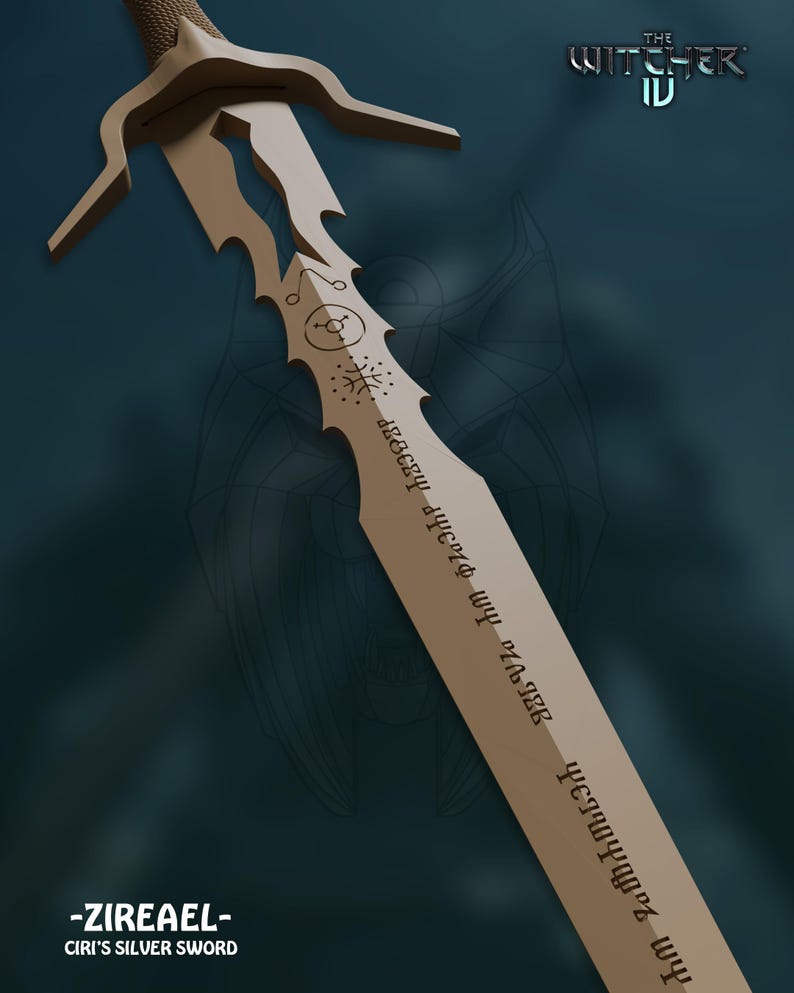 The Witcher 4 - Ciri Silver Sword (zireael) STL - Etsy