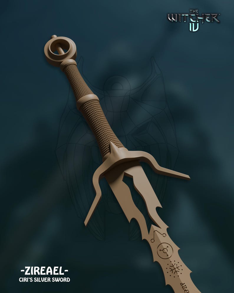 The Witcher 4 - Ciri Silver Sword (zireael) STL - Etsy