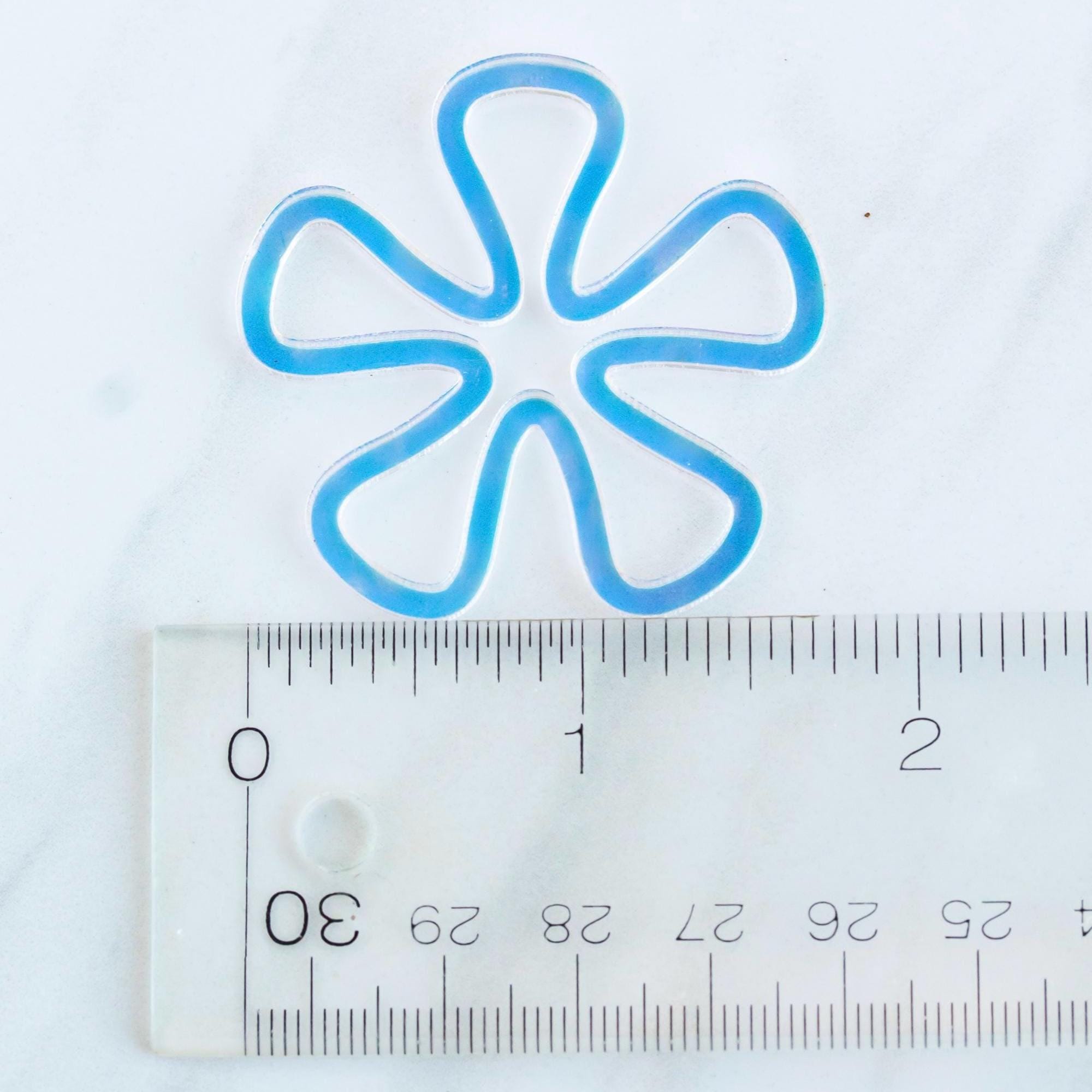 Iridescent Groovy Flower Cloud Shapes for Jewelry Making, Spongebob ...