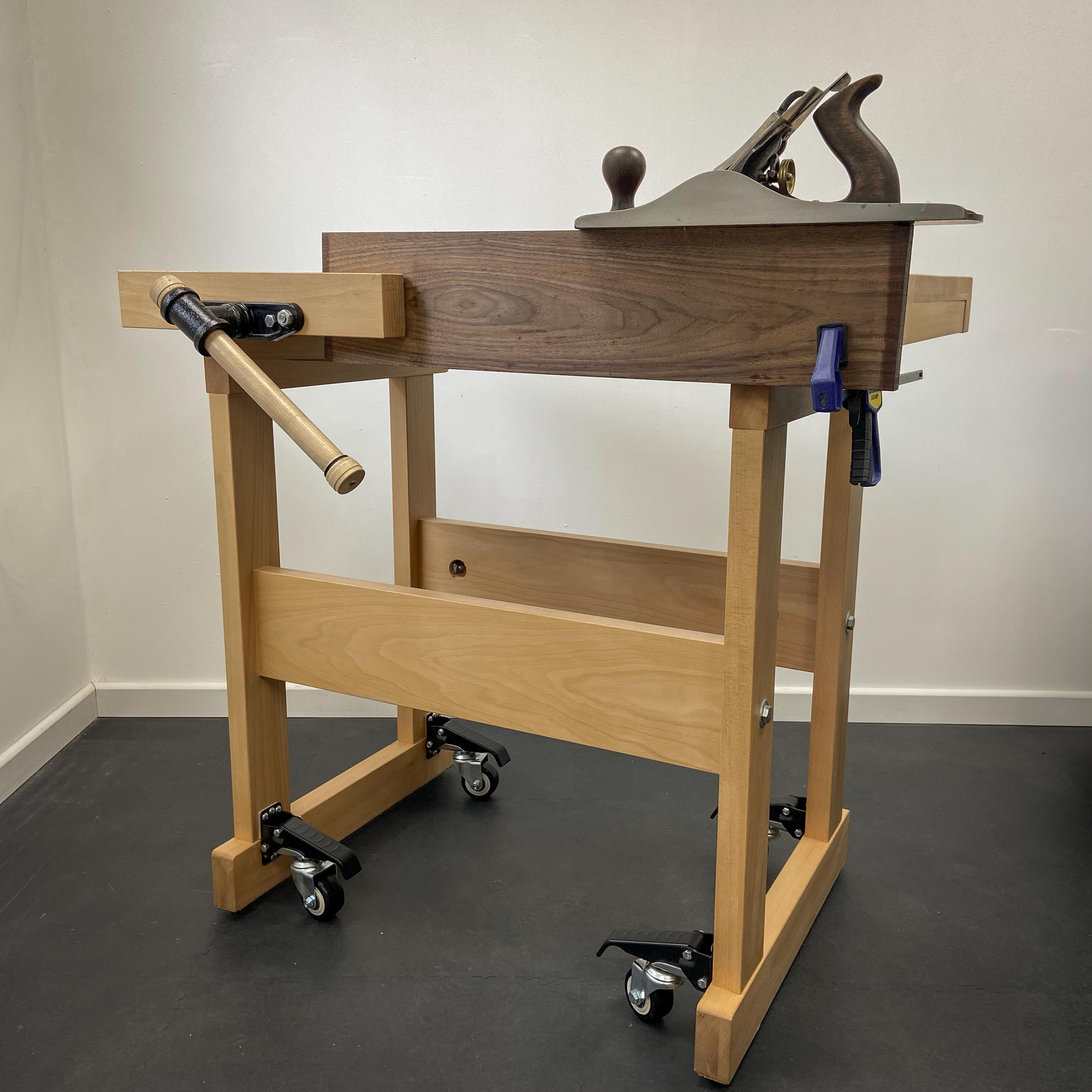 Small Woodworking Bench Plans - DIY Compact Workbench for Small Spaces ...