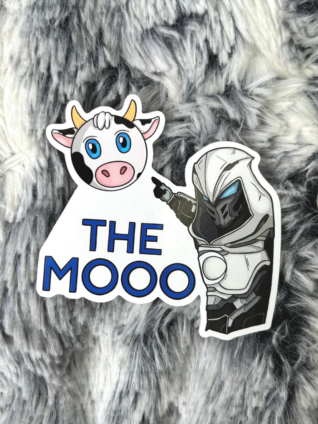 The Mooo Knight Rivals Meme Sticker - Etsy