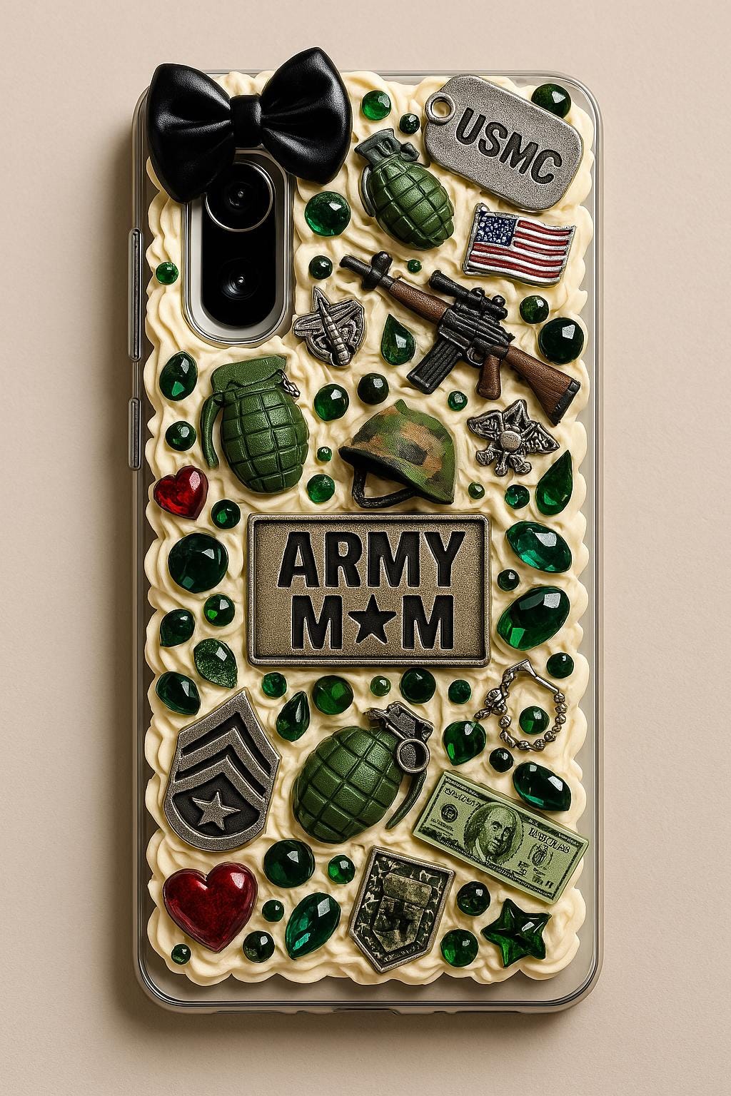 Army Wife Bling Phone Case Hooah Queen Glitter Camo iPhone Case ...