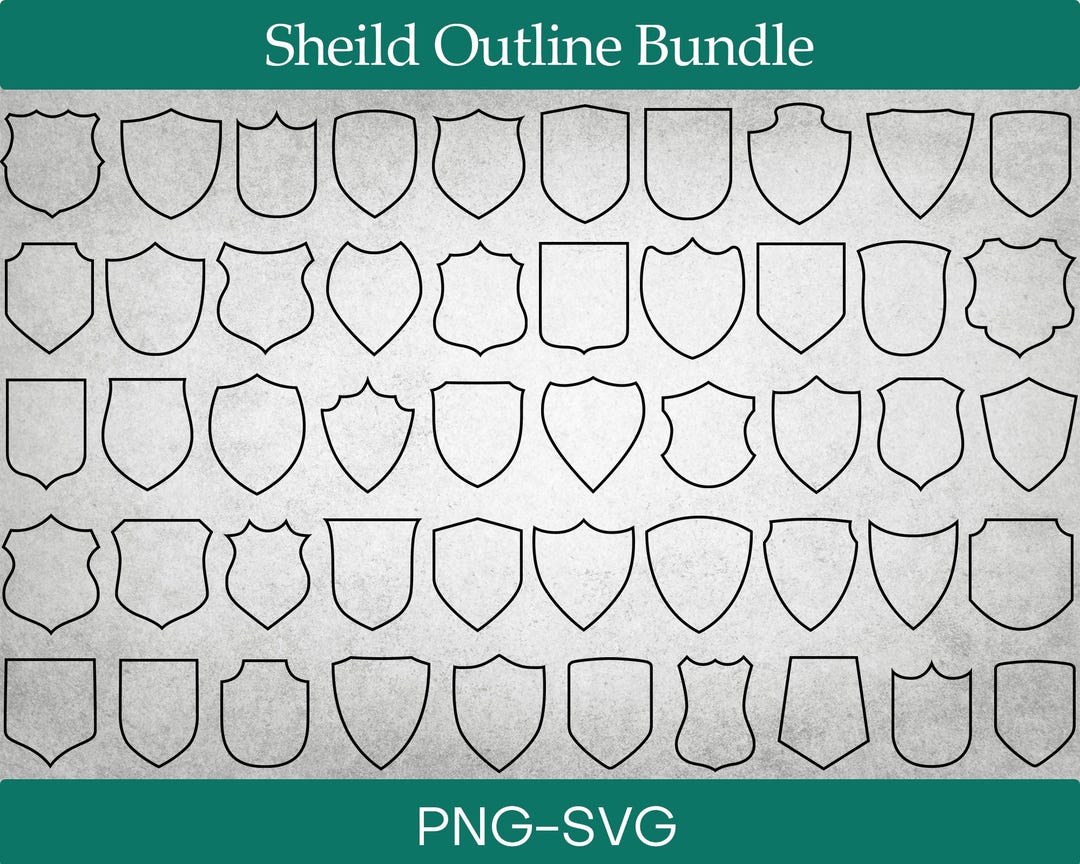 Shield SVG Files, Shield Silhouette Cut Files, Shield Vector Files ...