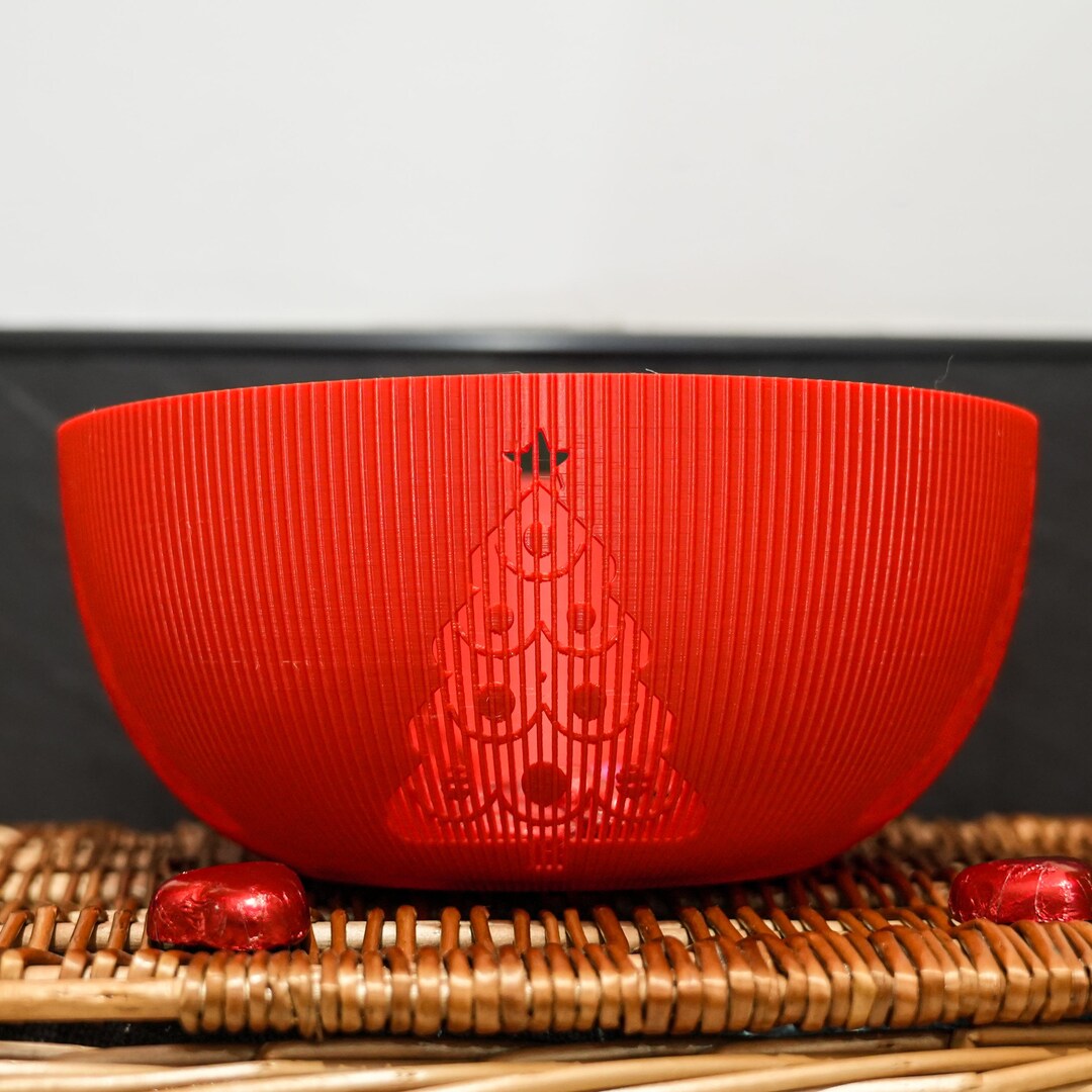 Christmas Tree Bowl – 3D Printed Festive Treat Dish - Etsy
