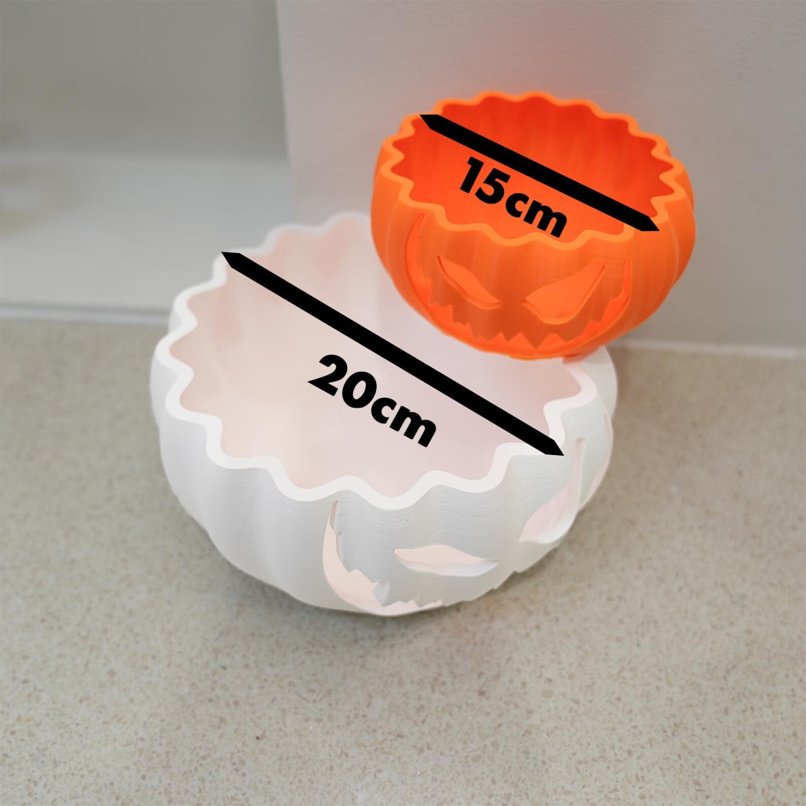 Halloween Pumpkin Candy Bowls – Jack-o’-lantern Treat Containers in ...