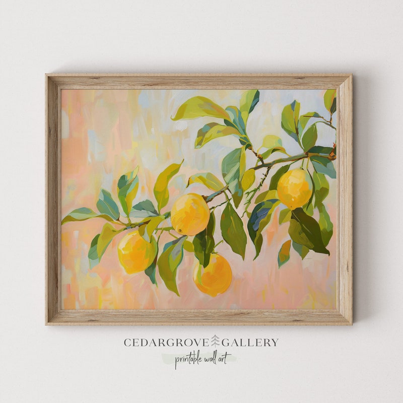 Lemon Tree Painting - Etsy
