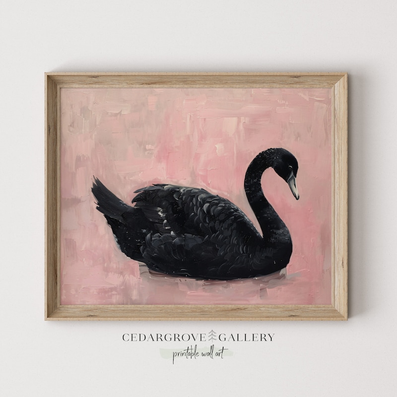 Swan Print - Etsy