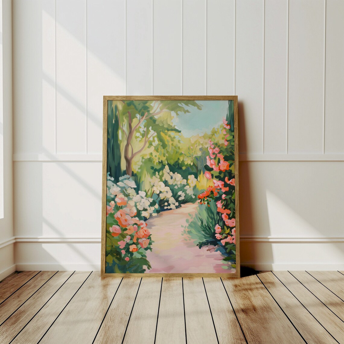 Spring Flower Path Painting: Cottagecore Garden Art (digital Download ...