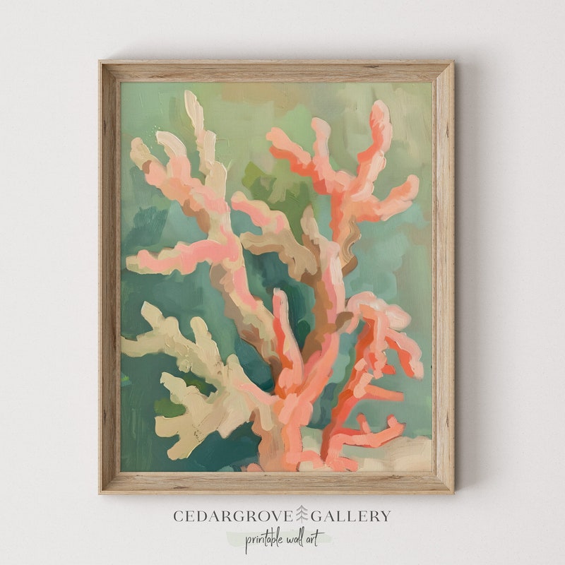 Coral Painting - Etsy