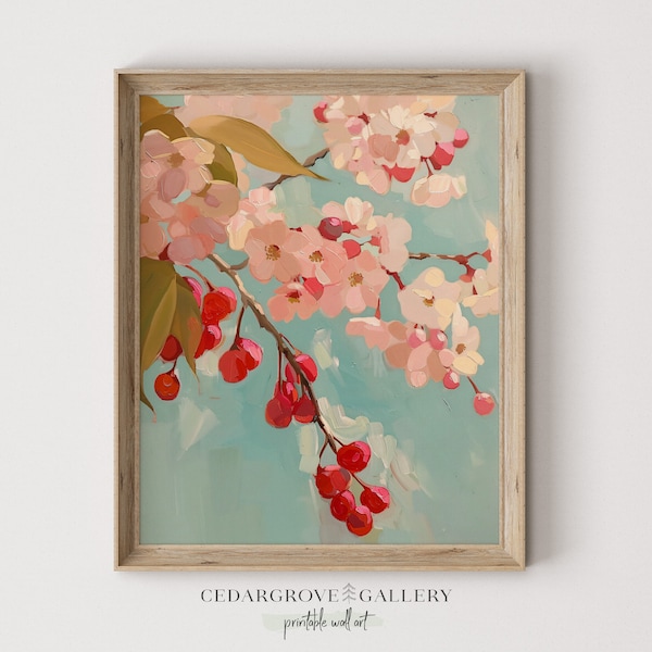 Cherry Tree Wall Art - Etsy