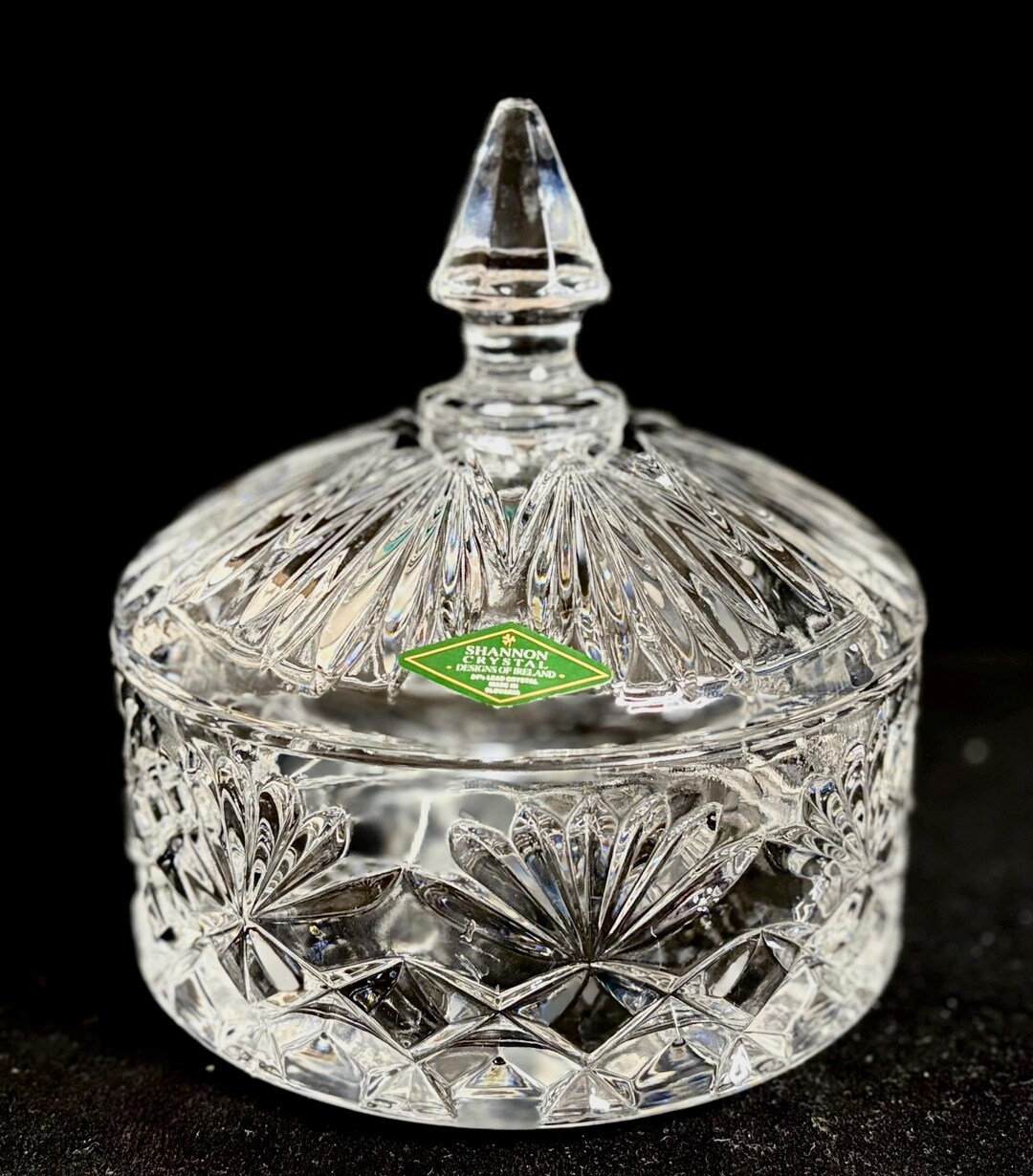 Vintage Shannon Crystal Designs of Ireland Candy or Biscuit Dish - Etsy