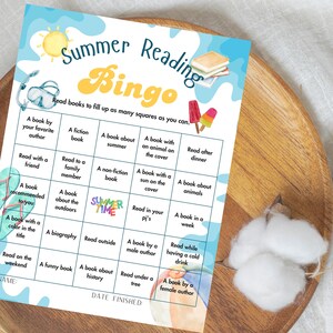 Summer Reading Log and Bingo Bundle for Kids, Homeschool Reading ...