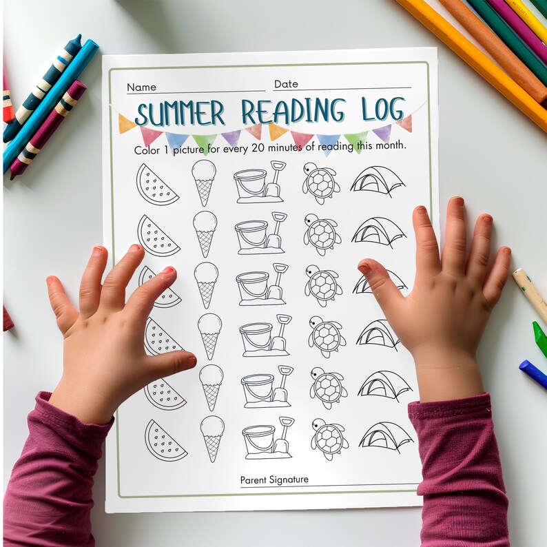 Summer Reading Log and Bingo Sheet Bundle, Homeschool Reading Activity ...
