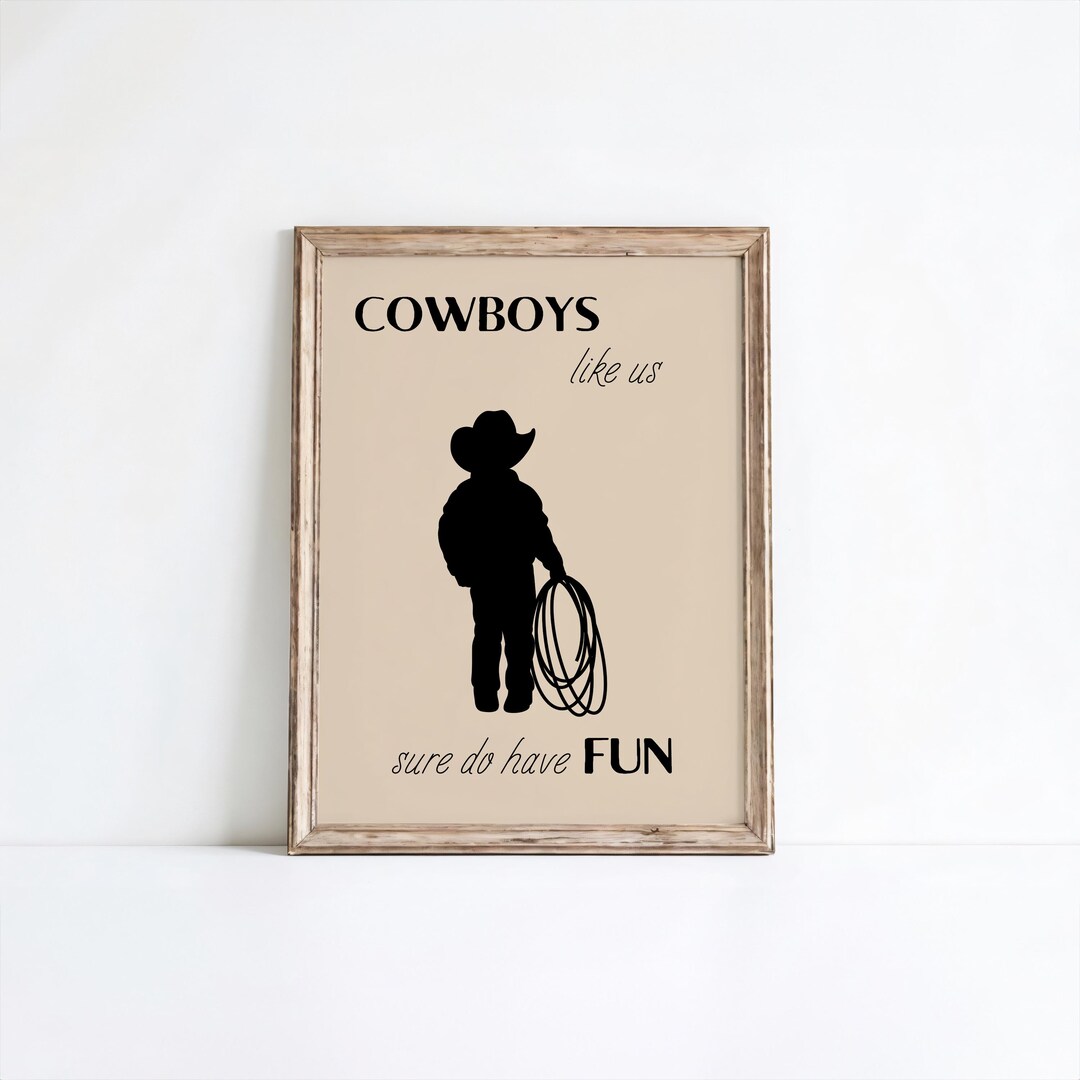 George Strait Cowboy Printable Wall Art, Cowboys Like Us Wall Print ...