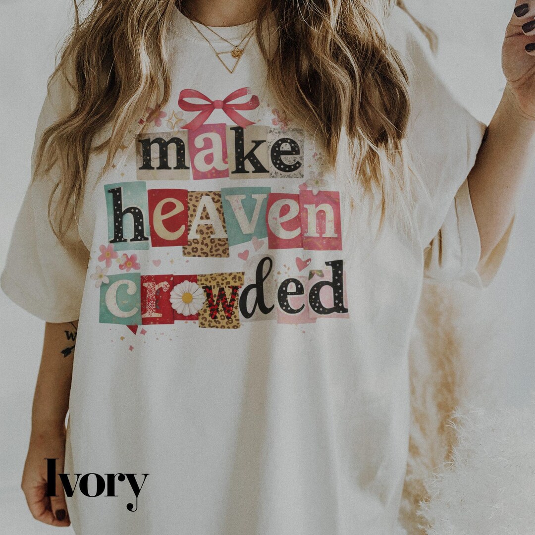 Make Heaven Crowded PNG: Ransom Letters, Scrapbook, Christian PNG - Etsy