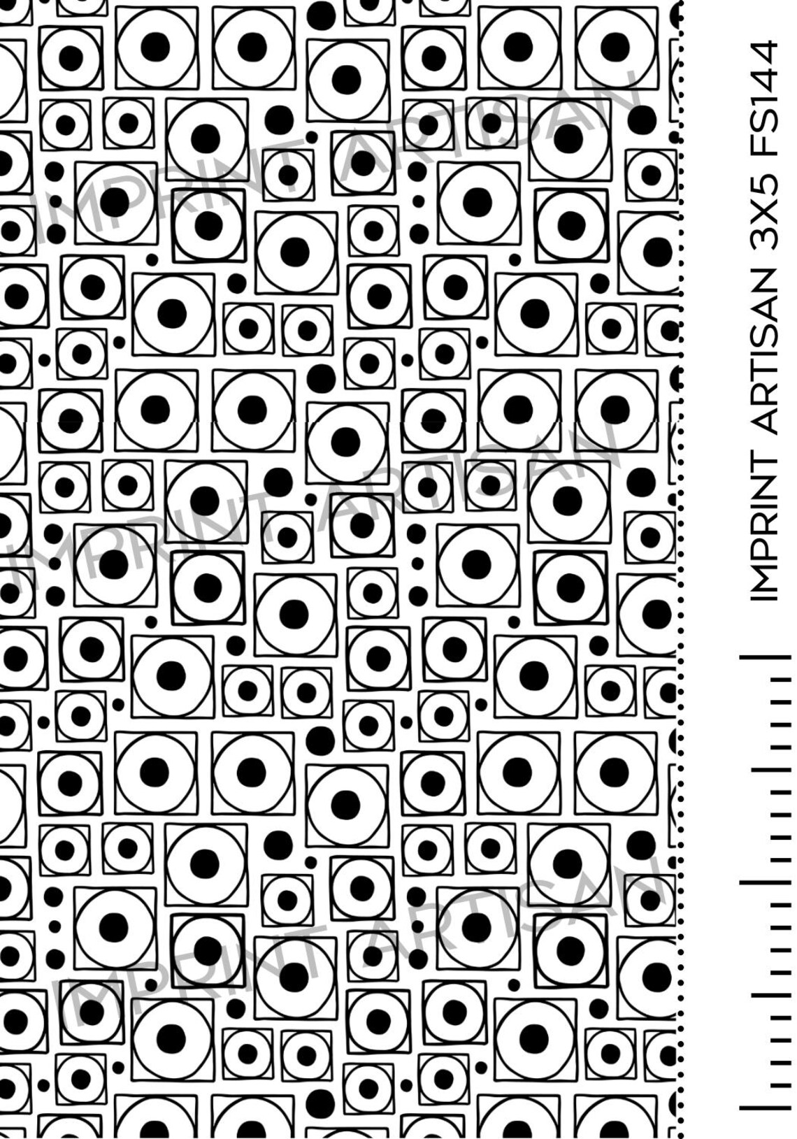 FS244 3x5 Squared Holes Pattern Laser Engraved Texture Paper for ...